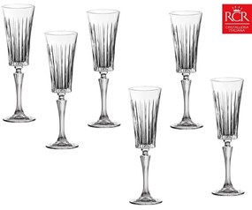 RCR TIMELESS SKLENICE NA ŠAMPAŇSKÉ 210ML SADA 6KS