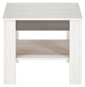 BERNIS 13 konferenční stolek, borovice bílá/borovice bílá/šedá