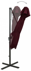 Zahradní slunečník 250x250 cm Dekorhome Cihlová