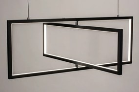Závěsné LED svítidlo nad stůl Dual Frame Line Black