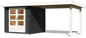 Dřevěný zahradní domek BASTRUP 2 s přístavkem Lanitplast