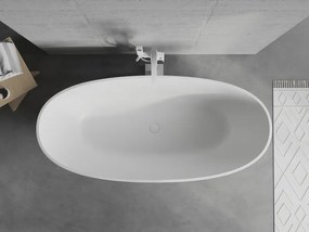 Mexen Bari, volně stojící vana z konglomerátu 165 x 75 cm, bílá matná, 57221657500