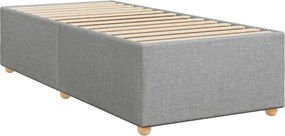 Rám postele bez matrace světle šedý 90 x 200 cm textil 3284701