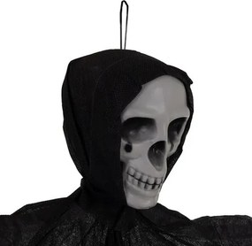 Dekorace Halloween visící kostra Ruhhy 26125, černá