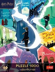 TREFL Puzzle Premium Plus Harry Potter: Kouzla a patroni / 1000 dílků