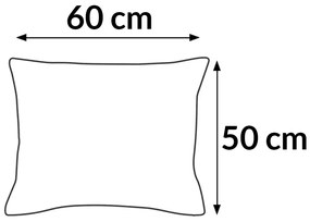 SATÉNOVÝ POVLAK NA POLŠTÁŘ 029 50X60 CM ČERVENÁ
