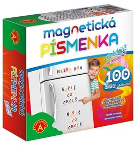 Alexander Magnetická písmenka na lednici 100 dílků v krabici