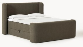Kontinentální bouclé postel's úložným prostorem Perla