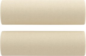 2dílná sedací souprava s polštáři krémová textil 3201292