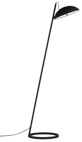 Designová stojací lampa Flute černá