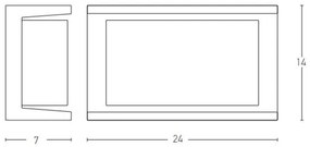 Zambelis E149 - Venkovní nástěnné svítidlo 1xE27/18W/230V IP54 antracit
