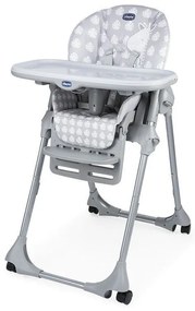 Chicco Židlička jídelní Polly Easy Grey Melange