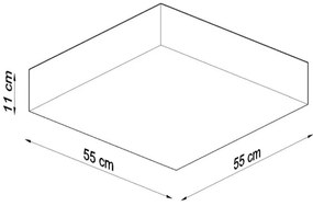 Sollux SL.0922 - Stropní svítidlo HORUS 4xE27/60W/230V bílá