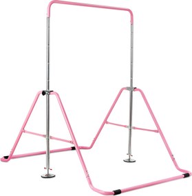 Costway Dětská gymnastická tyč, výškově nastavitelná hrazda, 90-130 cm, skládací