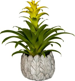 Cementový obal na květináč s peříčky Lify - Ø19*16 cm