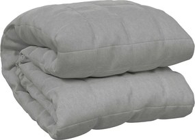 Zátěžová deka šedá 140 x 200 cm 10 kg textil 3154782
