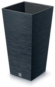 PROSPERPLAST Květináč - FURU SQUARE Rozměr: 24x24 cm, Barva: beton