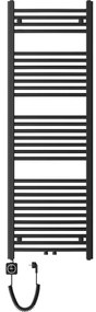Mexen Ares, elektrické topné těleso 1500x500 mm + topná tyč 600 W, černá, W102-1500-500-6600-70
