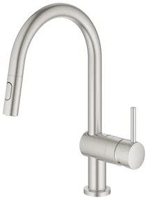 Grohe Minta Touch dřezová baterie s vytahovací sprškou supersteel 31358dc2 G31358DC2