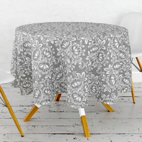 Ubrus PVC kulatý FL-1142-03 - Krajková elegance (různé velikosti)