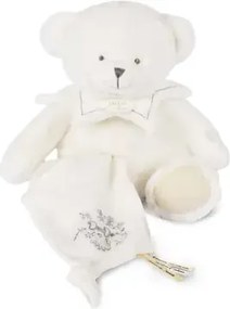 Doudou Dárková sada Plyšový medvídek s dečkou 30 cm béžový / od 0 měsí