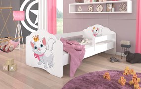 ADRK Furniture Postel s matrací a zábranou CASIMO CAT 160x80