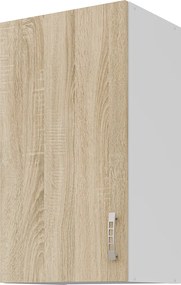Levná kuchyňská linka SARA | 260 cm | bílá/dub sonoma