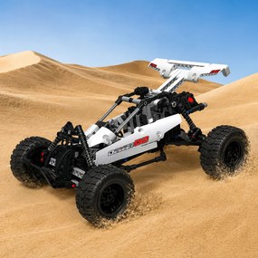 LEAN Toys Stavebnicové kostky – terénní auto s dálkovým ovládáním RC 4x4 Off Road, 409 dílů