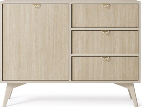 PSK Komoda NATURAL, Písková/Scandi 106 cm