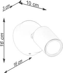Nástěnné svítidlo SOLLUX VERDO bílé GU10 1x10W bez žárovky SL.1285
