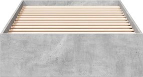 Rám postele se zásuvkami betonově šedý 100 x 200 cm kompozit 3280674