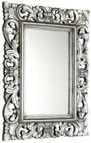 Sapho SAMBLUNG zrcadlo ve vyřezávaném rámu 60x80cm, stříbrná - IN115
