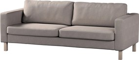 Potah na pohovku IKEA Karlstad, 3-místná, rozkládací barva béžová látka pletený vzor