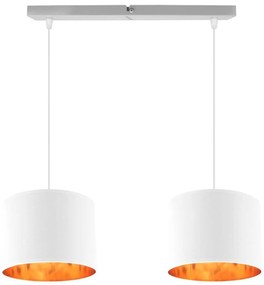 Závěsné svítidlo SHADE, 2x textilní stínítko (mix 4 barev), (výběr ze 3 barev konstrukce), G