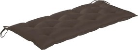 Skládací zahradní lavice s poduškou 118 cm bambus 3063872