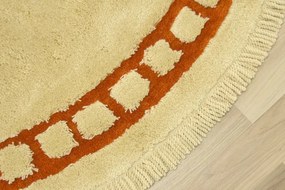 Koupelnový kobereček Jarpol béžový / oranžový