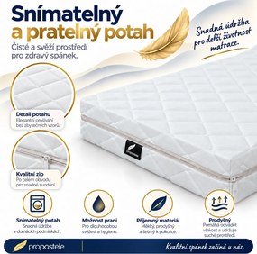 proPOSTELE Matrace Pur 10 cm 90 x 200 cm