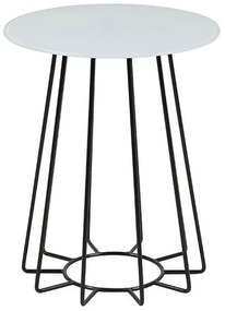 Casia příruční stolek bílá / černá