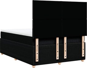 Box spring postel s matrací černá 140 x 190 cm textil 3292046
