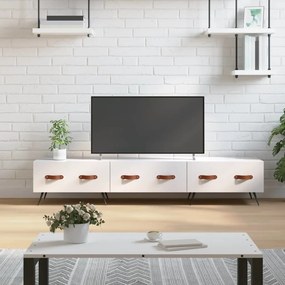 vidaXL TV skříňka 150 x 36 x 30 cm kompozitní dřevo [829127] Barva: bílá s vysokým leskem