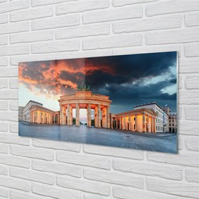 Obraz na skle Německo Brandenburg Gate 125x50 cm