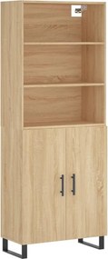 Skříň highboard dub sonoma 69,5 x 34 x 180 cm kompozitní dřevo 3189280