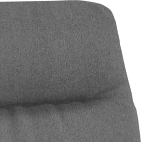 Relaxační křeslo světle šedé textil 341130