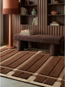 Hnědý/béžový ručně tkaný vlněný koberec 160x230 cm – Asiatic Carpets