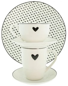 Porcelánový hrnek se srdíčkem Love Birds