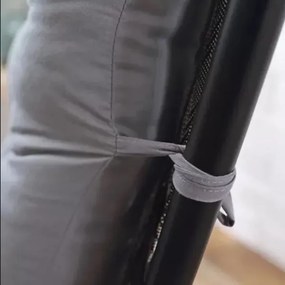 Polstr / podsedák na zahradní lehátko - šedý