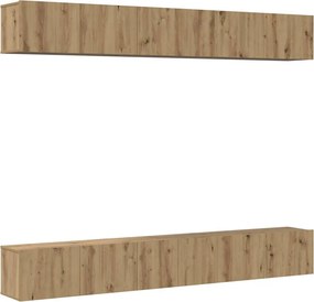 Sestava TV skříněk 6 ks Artisanový dub Kompozitní dřevo 3393476