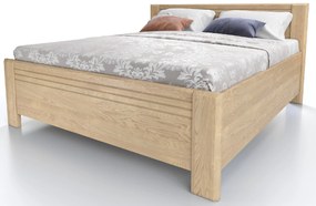 Vlastní výroba Jasanová postel Sofie s úložným prostorem