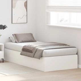 Rám postele s úložným prostorem s úložištěm Bílá 90 x 190 cm 3335405