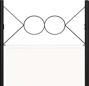 5dílný skládací paraván bílý 200 x 180 cm 320707